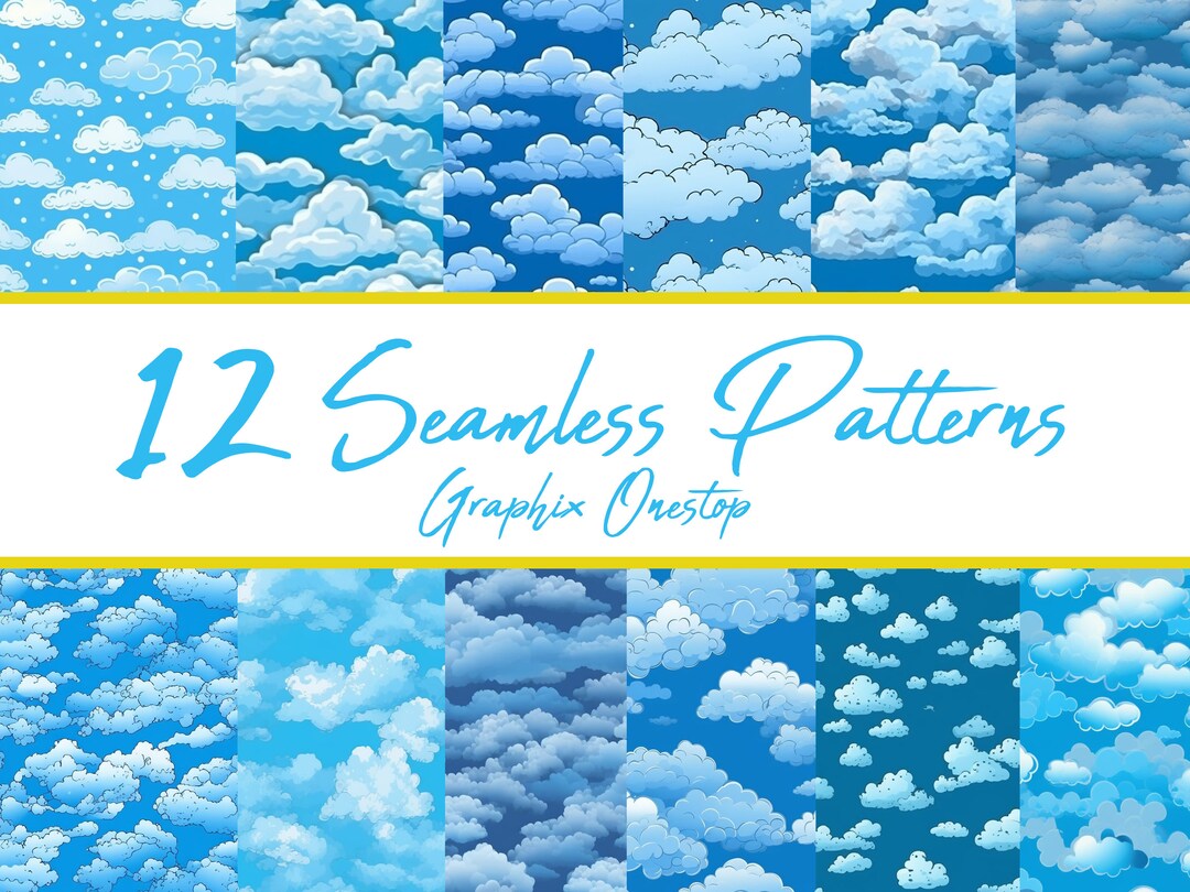 Papel digital de nubes textura de nubes fondo de nubes - Etsy México