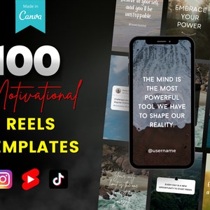 100 Instagram Video Reels Templates | Motivational Reels | Canva ...