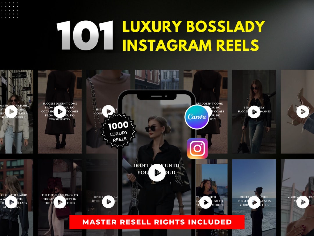 101 Bosslady Instagram Reels: Motivational Quote Videos (master Resell ...