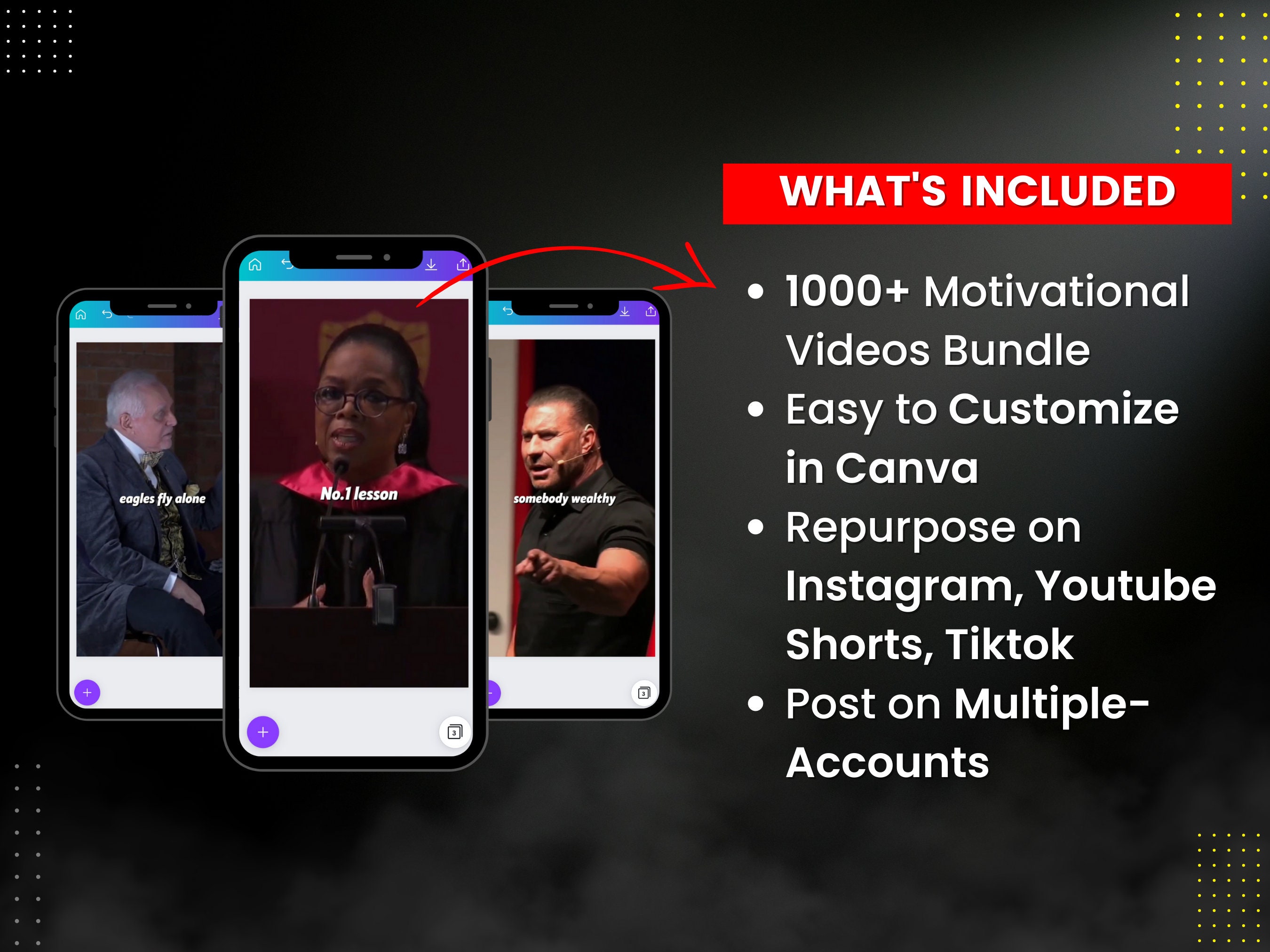 1000 Canva Editable Motivational Videos Bundle for Instagram - Etsy