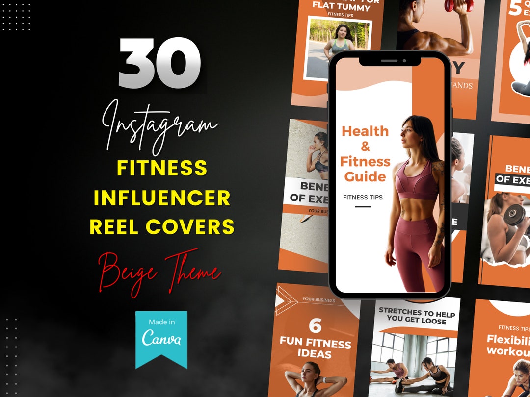 30 Beige Instagram Reel Covers for Coach, Trainer & Fitness Influencer ...