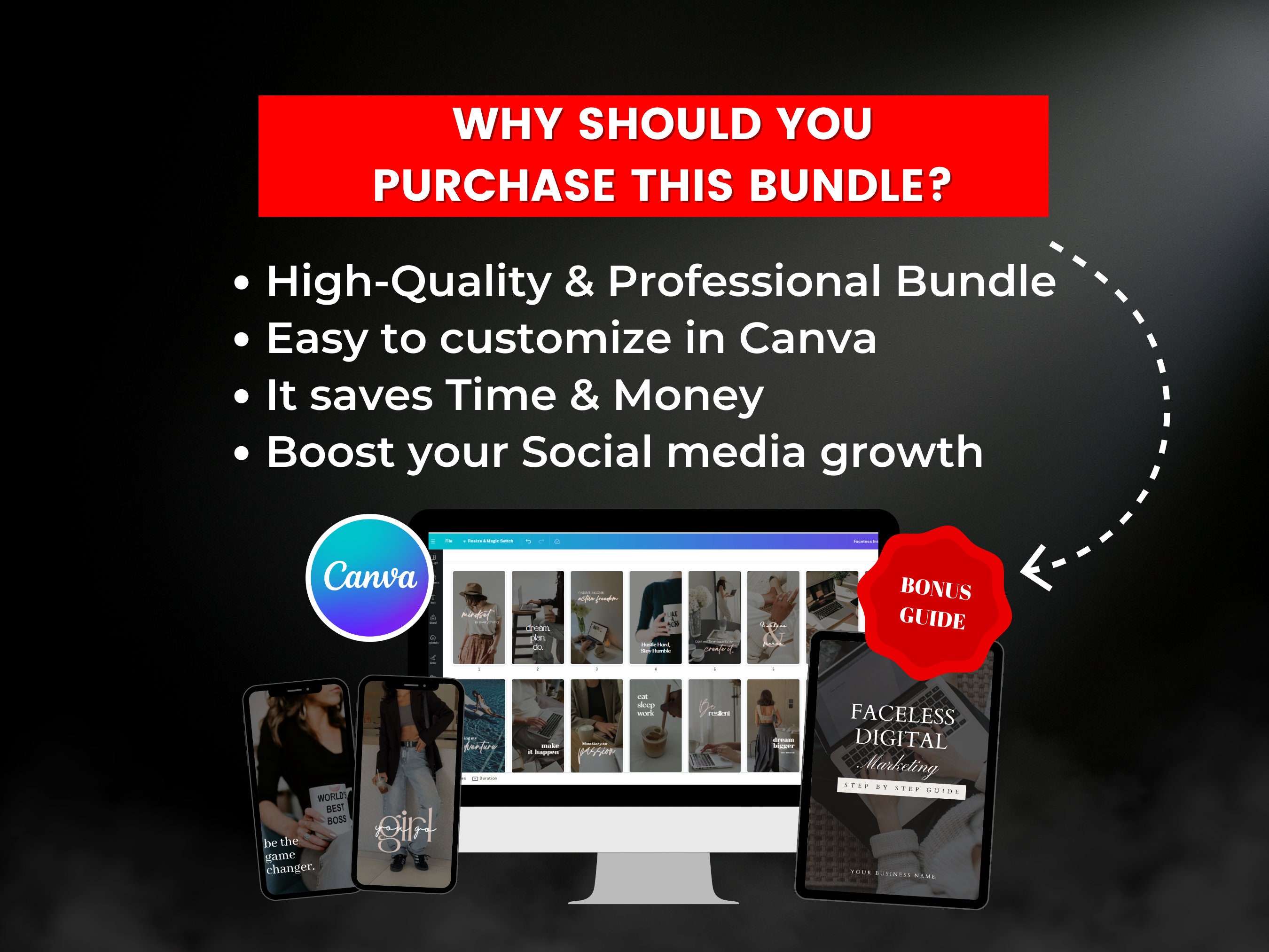 101 Faceless Instagram Story Quotes Bundle L Dark Aesthetics L DFY ...