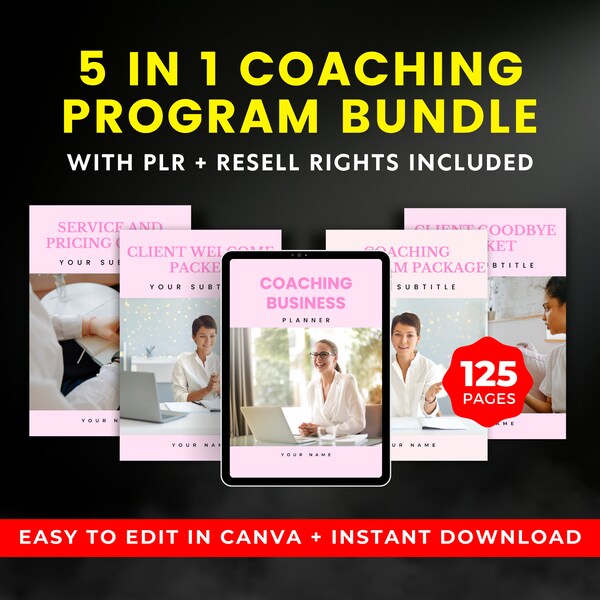 Coaching Business Planner - Etsy