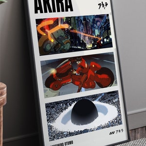 Akira Poster Decor Anime Art Vintage 80s Scene Manga Print Room Decor ...