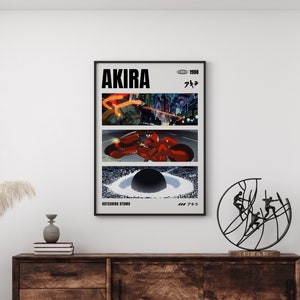 Akira Poster Decor Anime Art Vintage 80s Scene Manga Print Room Decor ...
