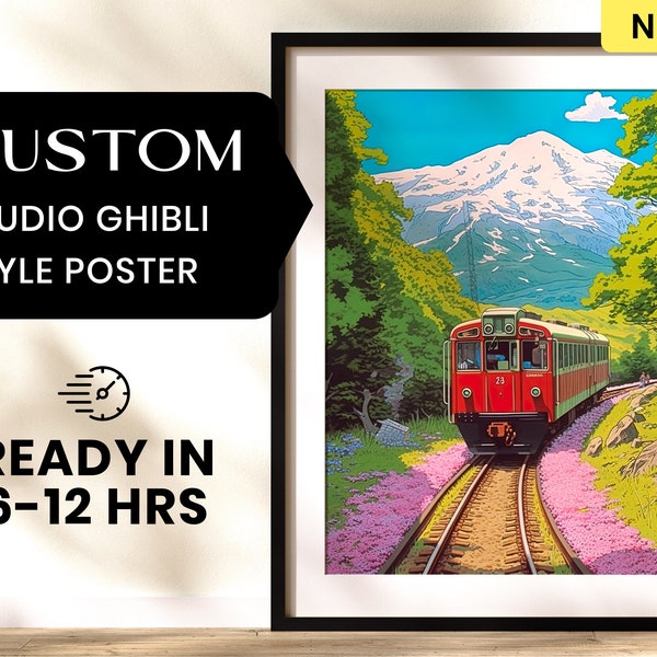 Studio Ghibli Poster - Etsy