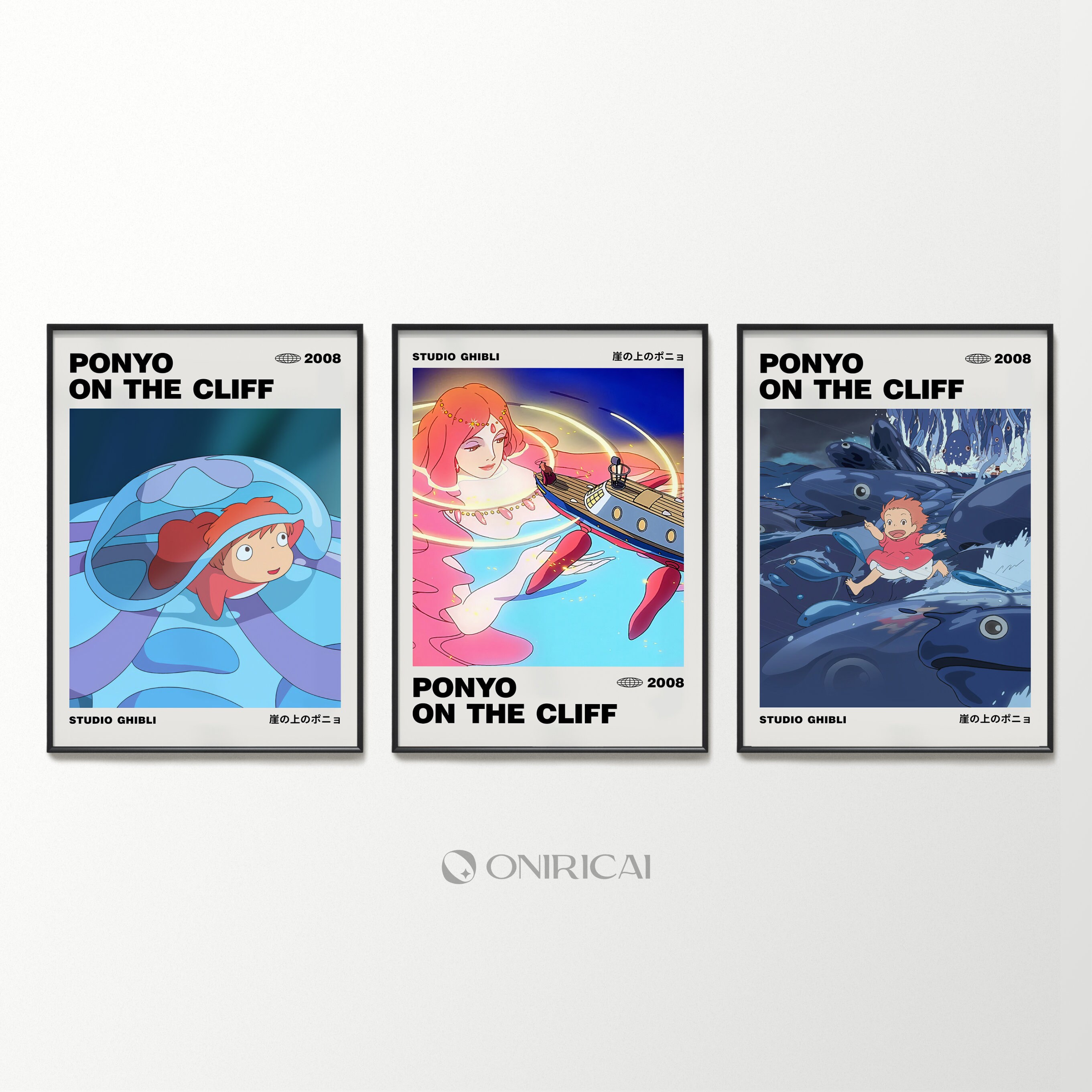 Ponyo Japanese Poster