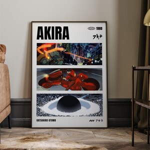 Akira Poster Decor Anime Art Vintage 80s Scene Manga Print Room Decor ...