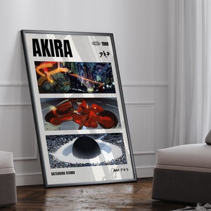 Akira Poster Decor Anime Art Vintage 80s Scene Manga Print Room Decor ...