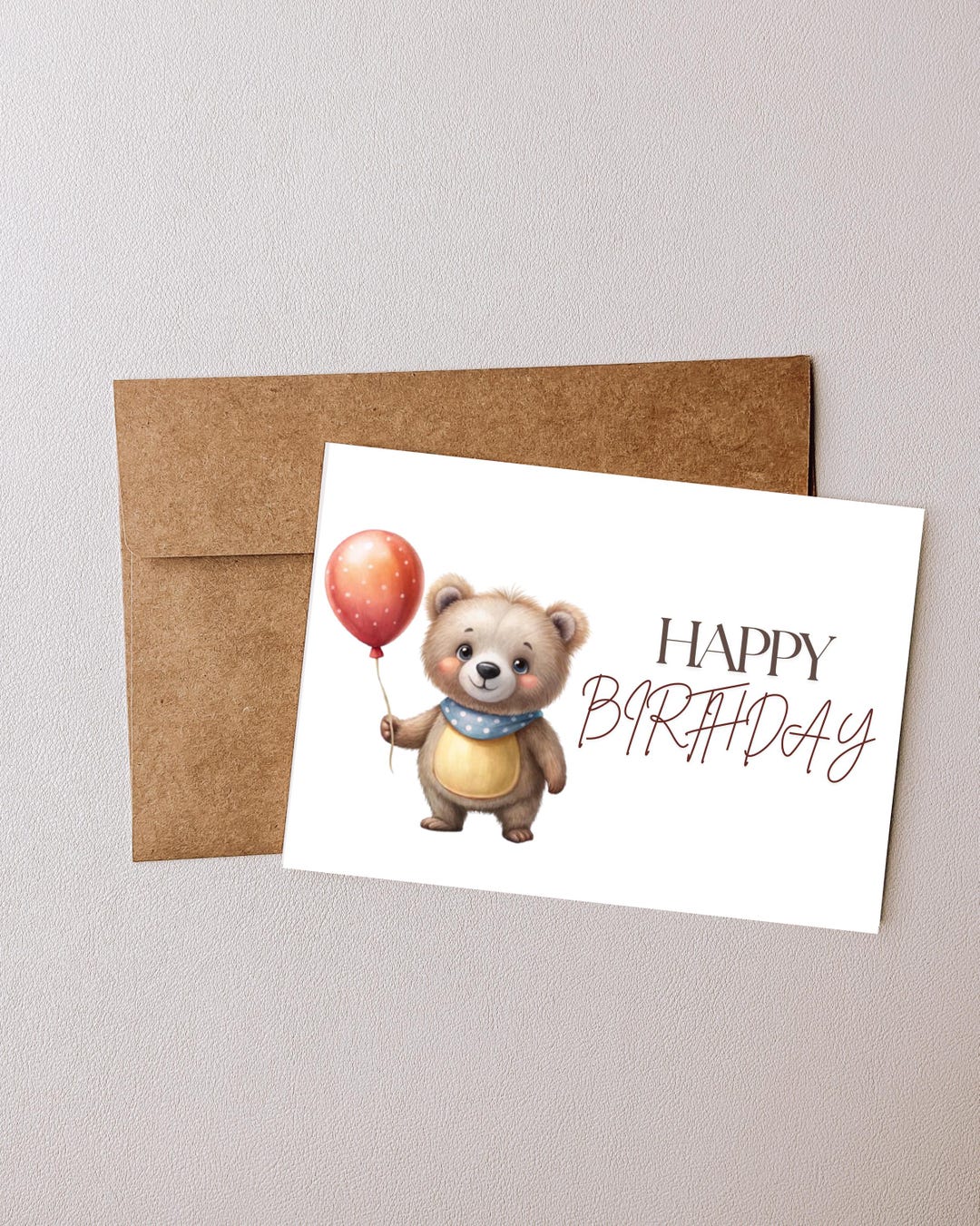 Happy Birthday Card DIGITAL Download Printable Birthday Card Featuring ...