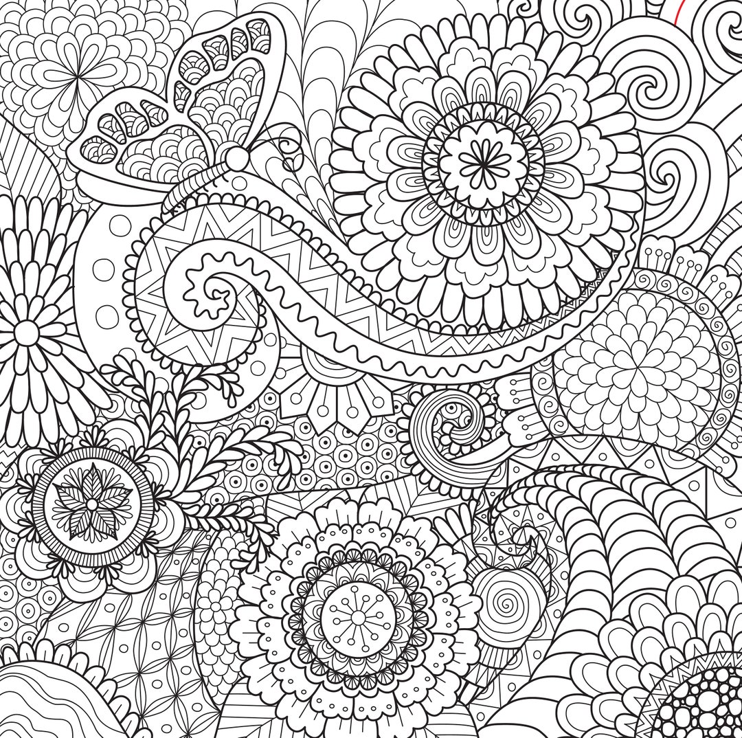 10 Abstract Coloring Pages - Etsy