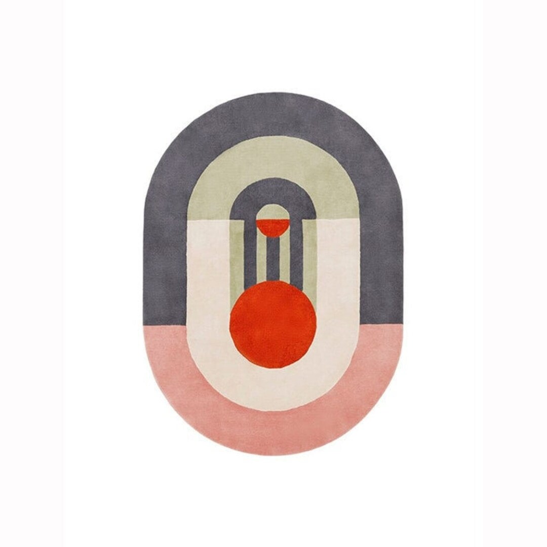 Oval Shape Rug Hand Tufted Woolen Area Rugs Living Room,bedroom,kitchen ...