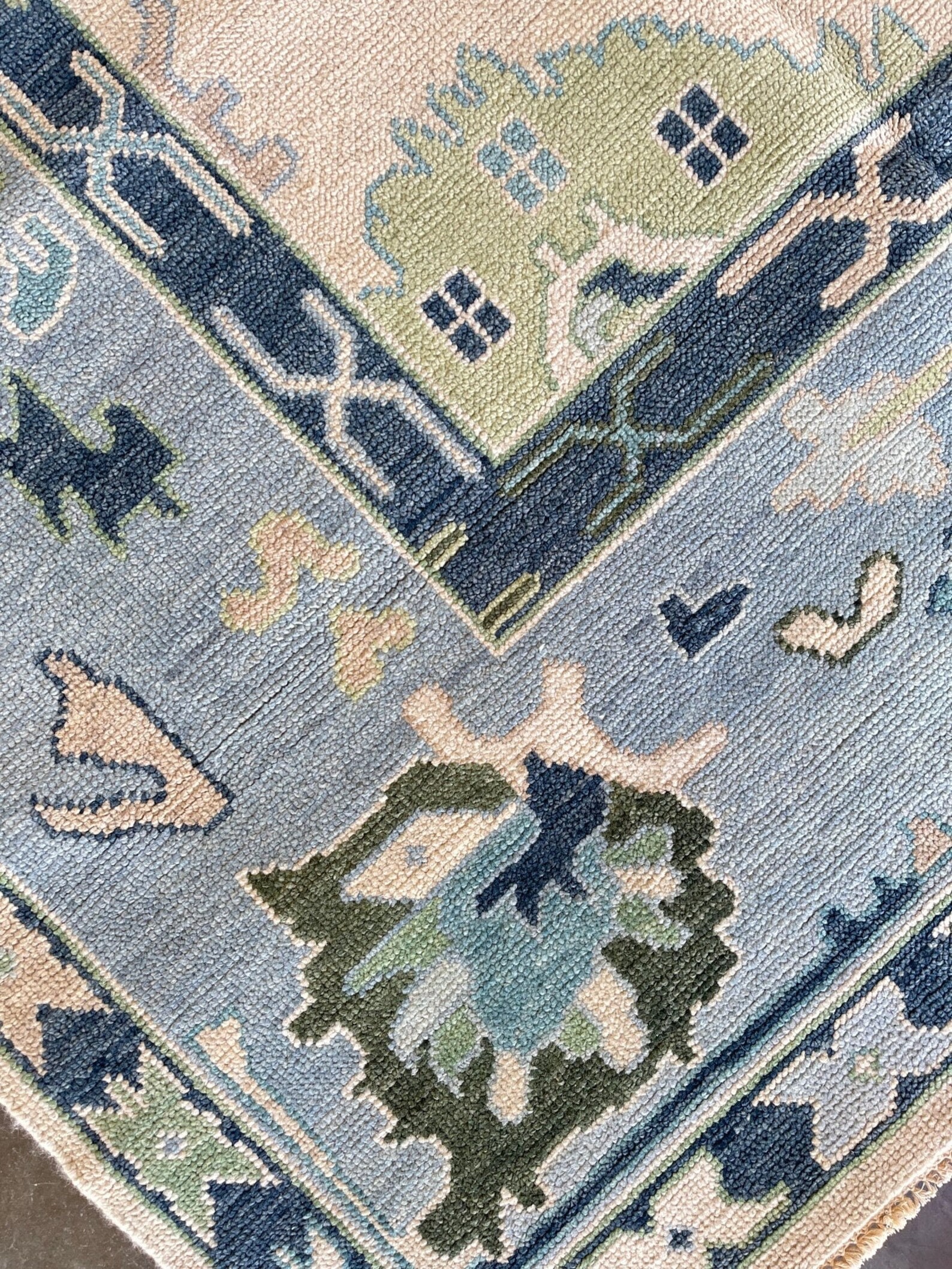 Hand Knotted Oushak Rug Large Area Rug Contemporary Rug 810 Rug Home ...