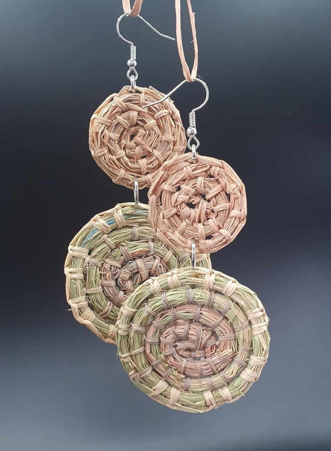 Contemporary First Nations Aboriginal Woven Handmade Earrings Mother - Etsy