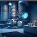Futuristic Lab Dreams - Virtual Background of a High-tech Laboratory to ...