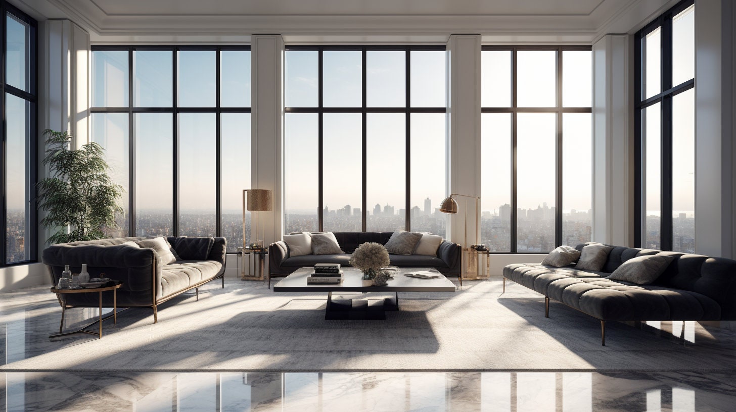 Serene Penthouse Escape Zoom Background, Luxurious ,calming Virtual ...