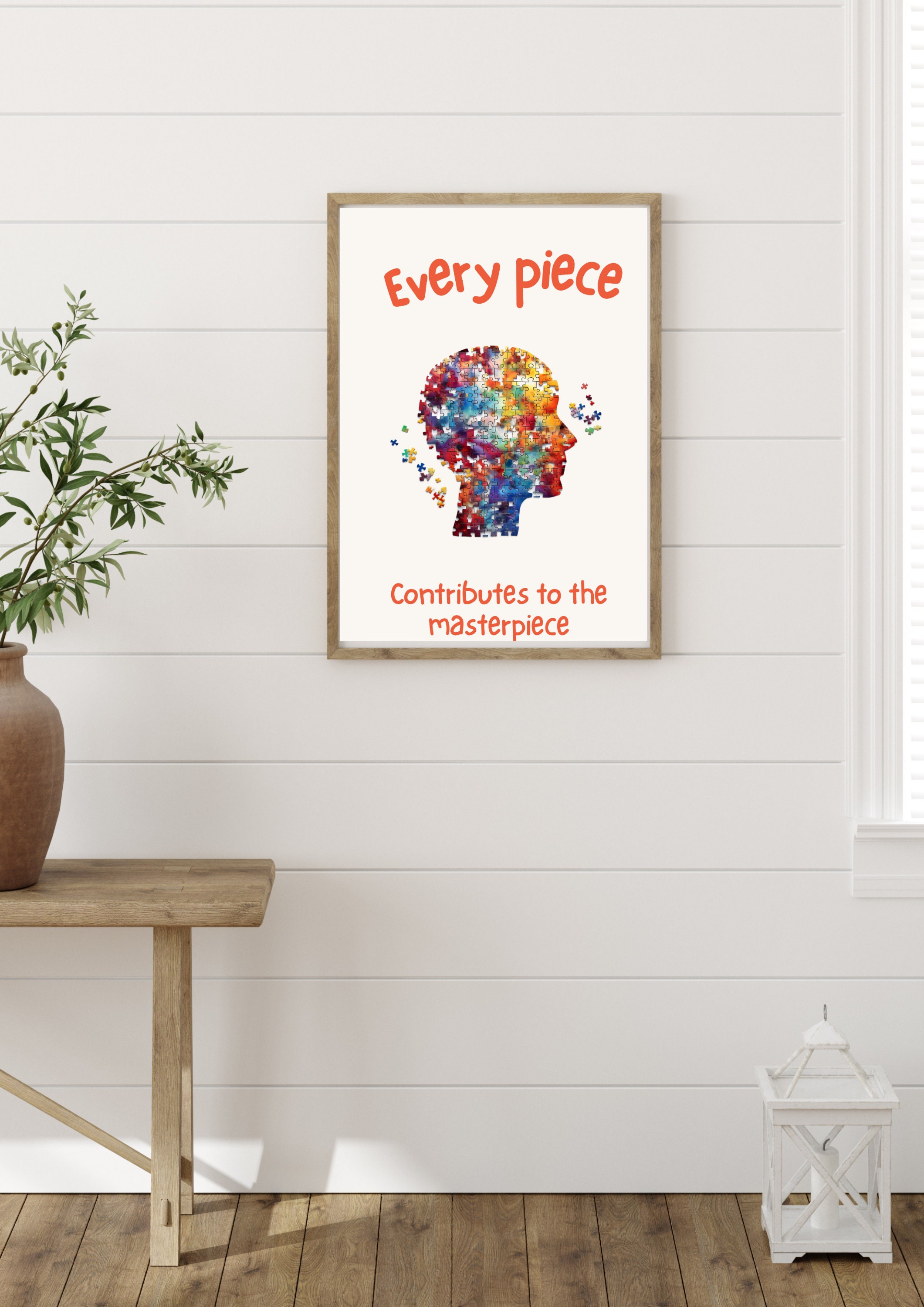 Neurodiversity Poster Wall Decor Art, Vertical Brain Masterpiece ...
