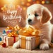 Adorable Golden Retriever Puppy Birthday Cards - Perfect for Dog Lovers ...