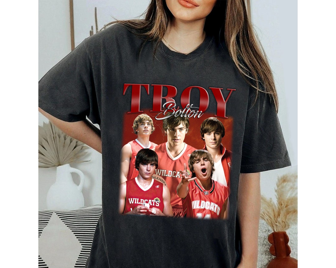 Troy Bolton Shirt Troy Bolton Retro Troy Bolton T-shirt - Etsy