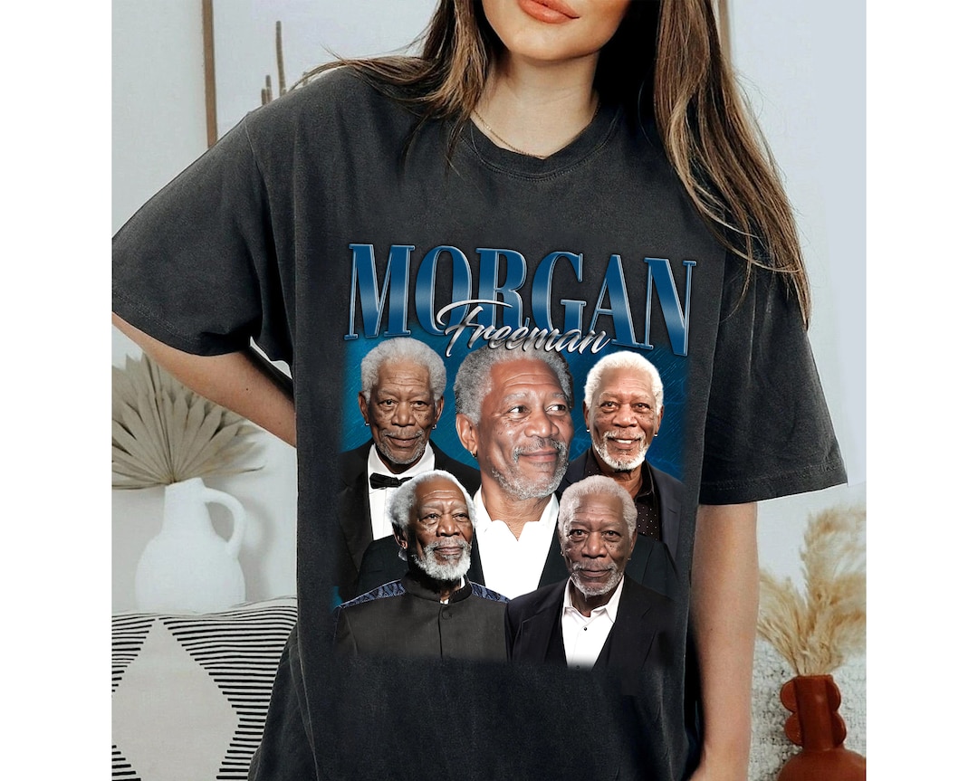 Morgan Freeman T-shirt, Morgan Freeman Vintage, Morgan Freeman Merch ...