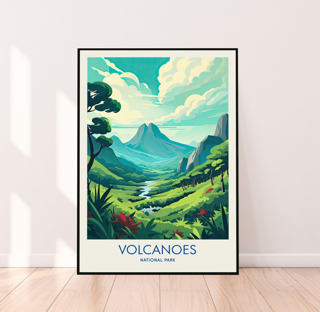 Volcanoes Poster Volcanoes Print Volcanoes Art Volcanoes - Etsy