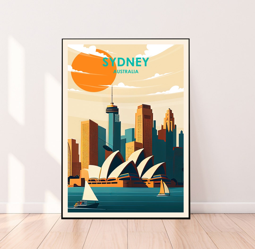 Sydney Travel, Sydney Print, Sydney Poster, Australia Painting ...