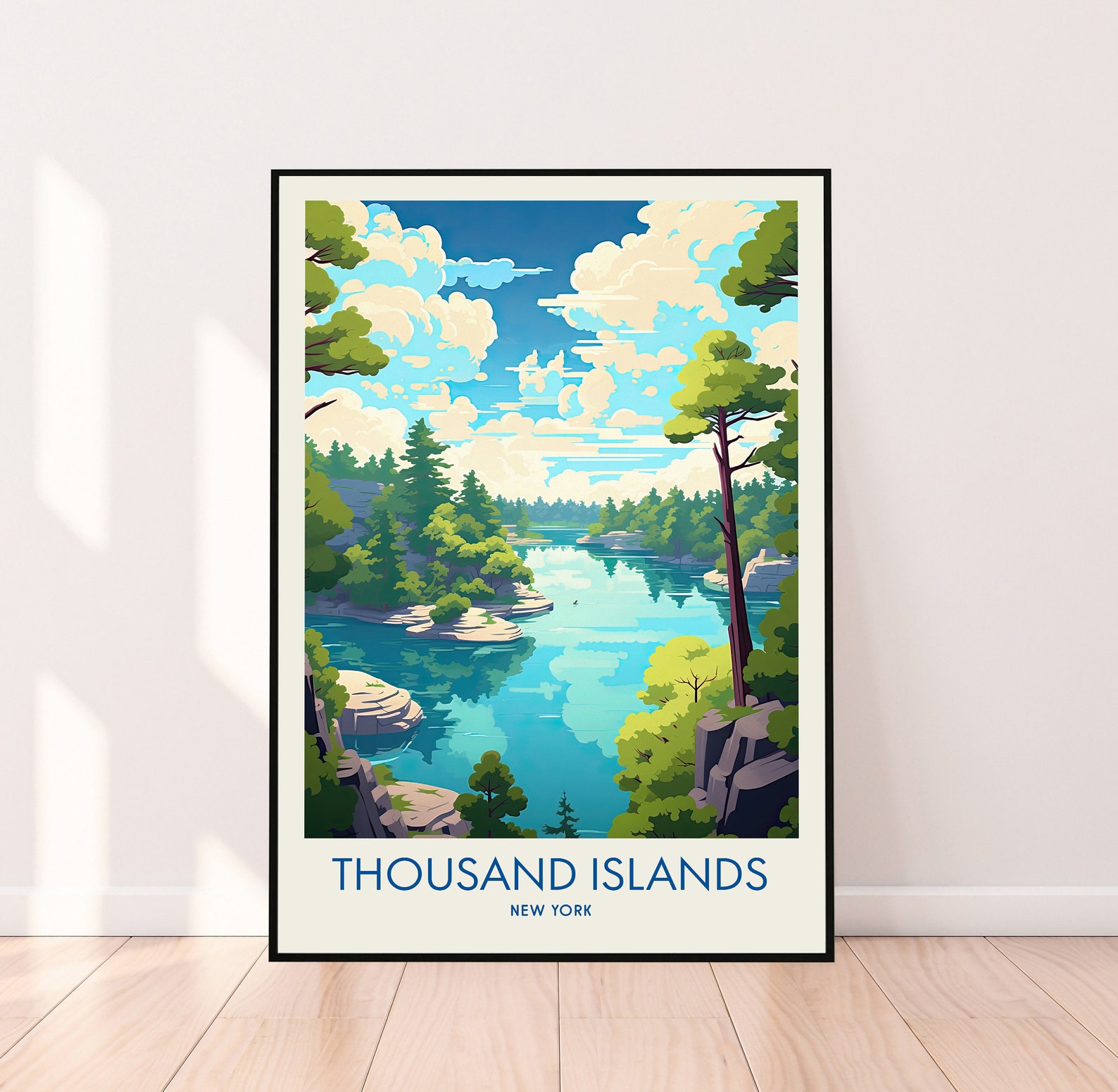 Thousand Islands Poster Thousand Islands Art New York - Etsy