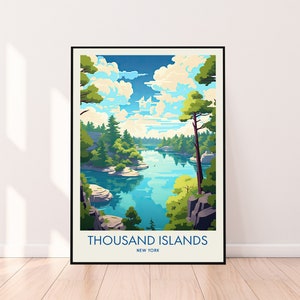 Thousand Islands Poster Thousand Islands Art New York - Etsy