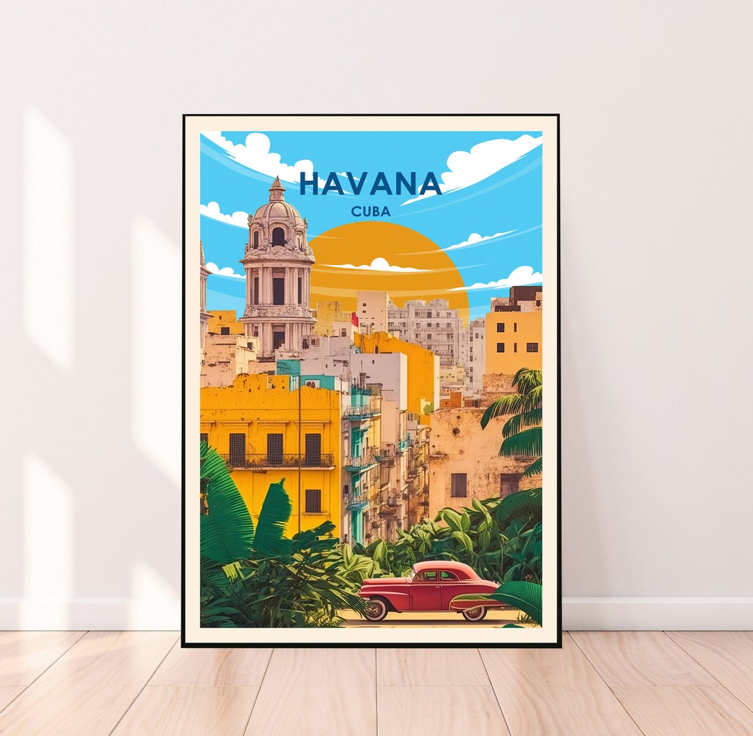 Havana Travel, Havana Poster, Havana Map, Cuba Poster, Cuba Travel ...