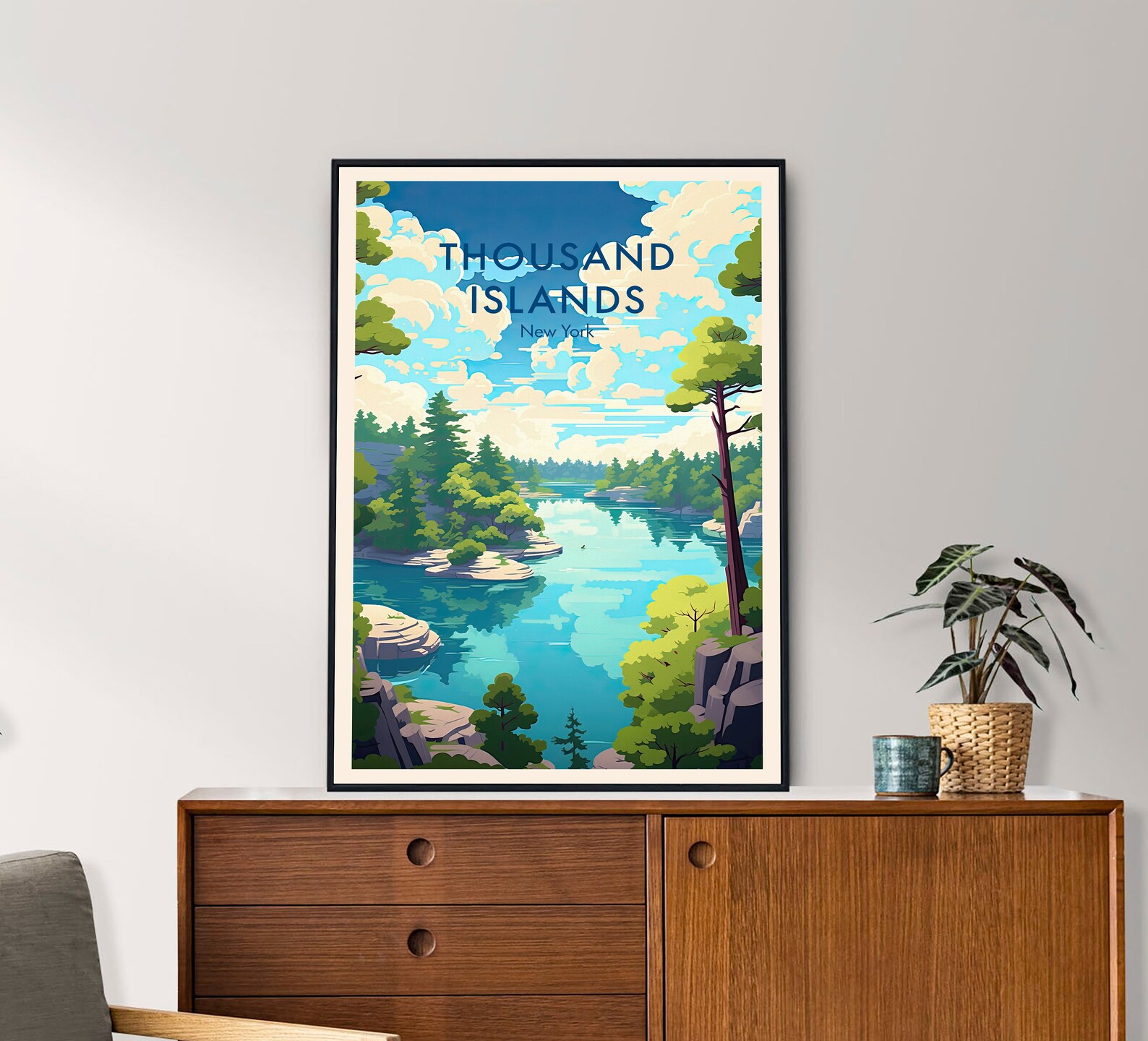 Thousand Islands Poster Thousand Islands Art New York - Etsy