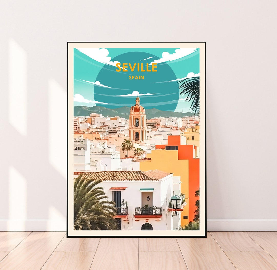 Seville Poster, Seville Travel, Seville Print, Spain Poster, Spain ...