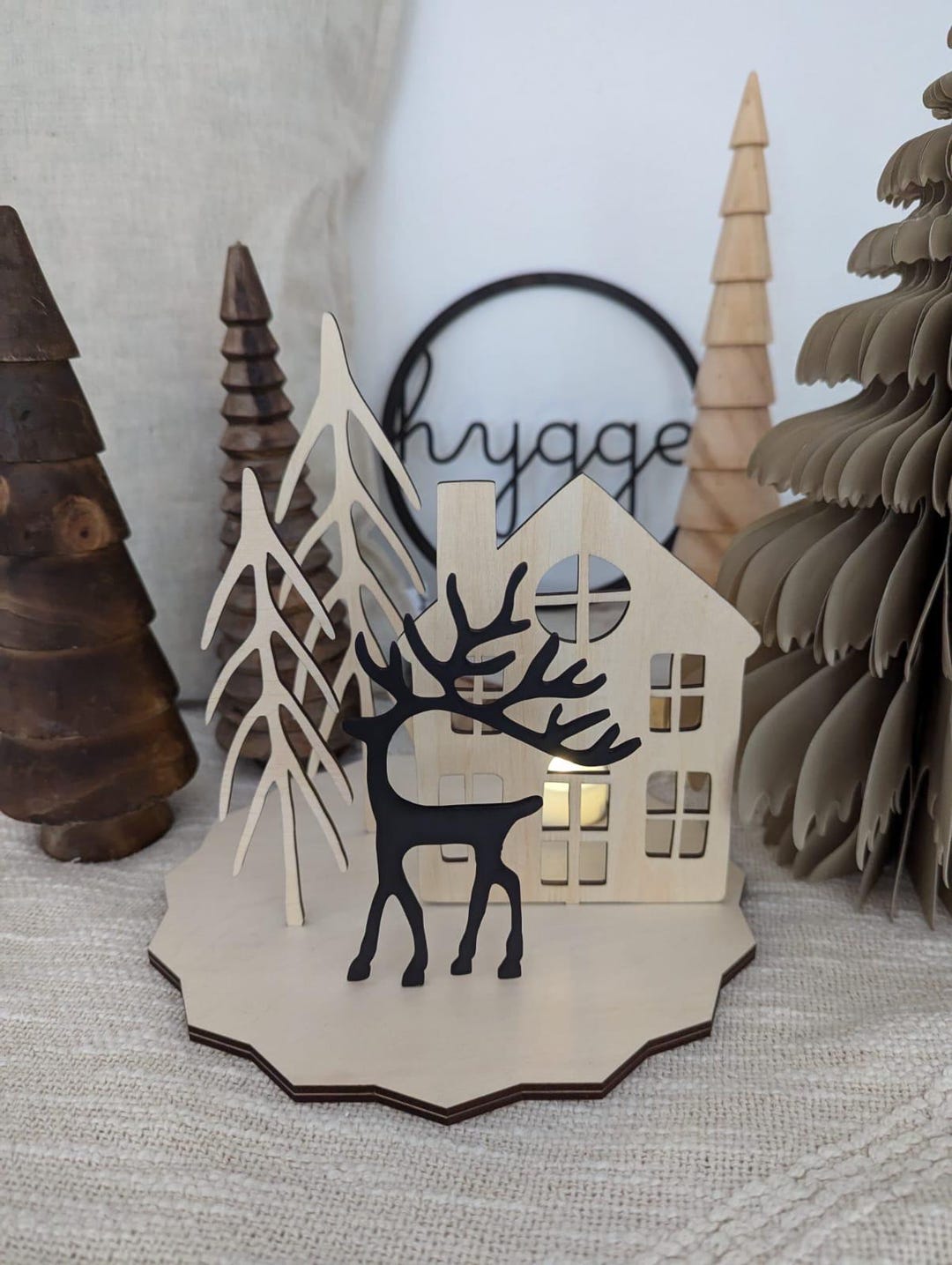 SVG | LASER FILE | CHRISTMAS Christmas Plate Motifs Scandi Moose ...