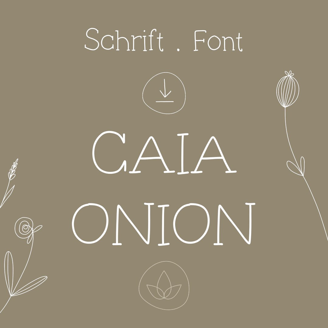 OTF L FONT ONION Font Font Simple Digital Download Caia Onion Laser ...