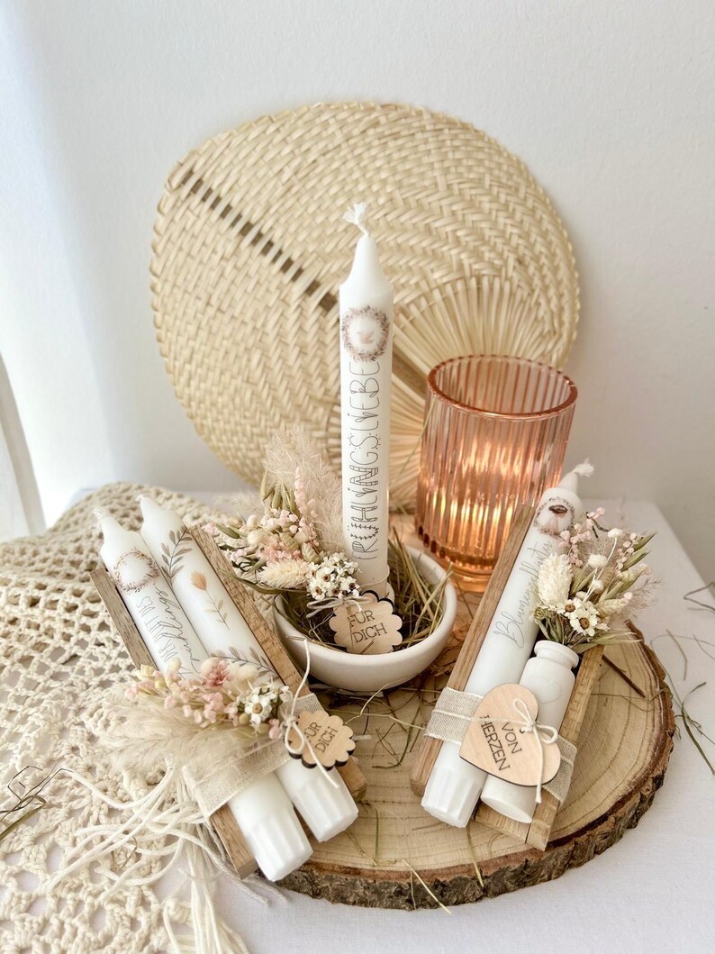PDF | CANDLE FILE | SPRING Candle Template Candle Tattoo Digital File ...