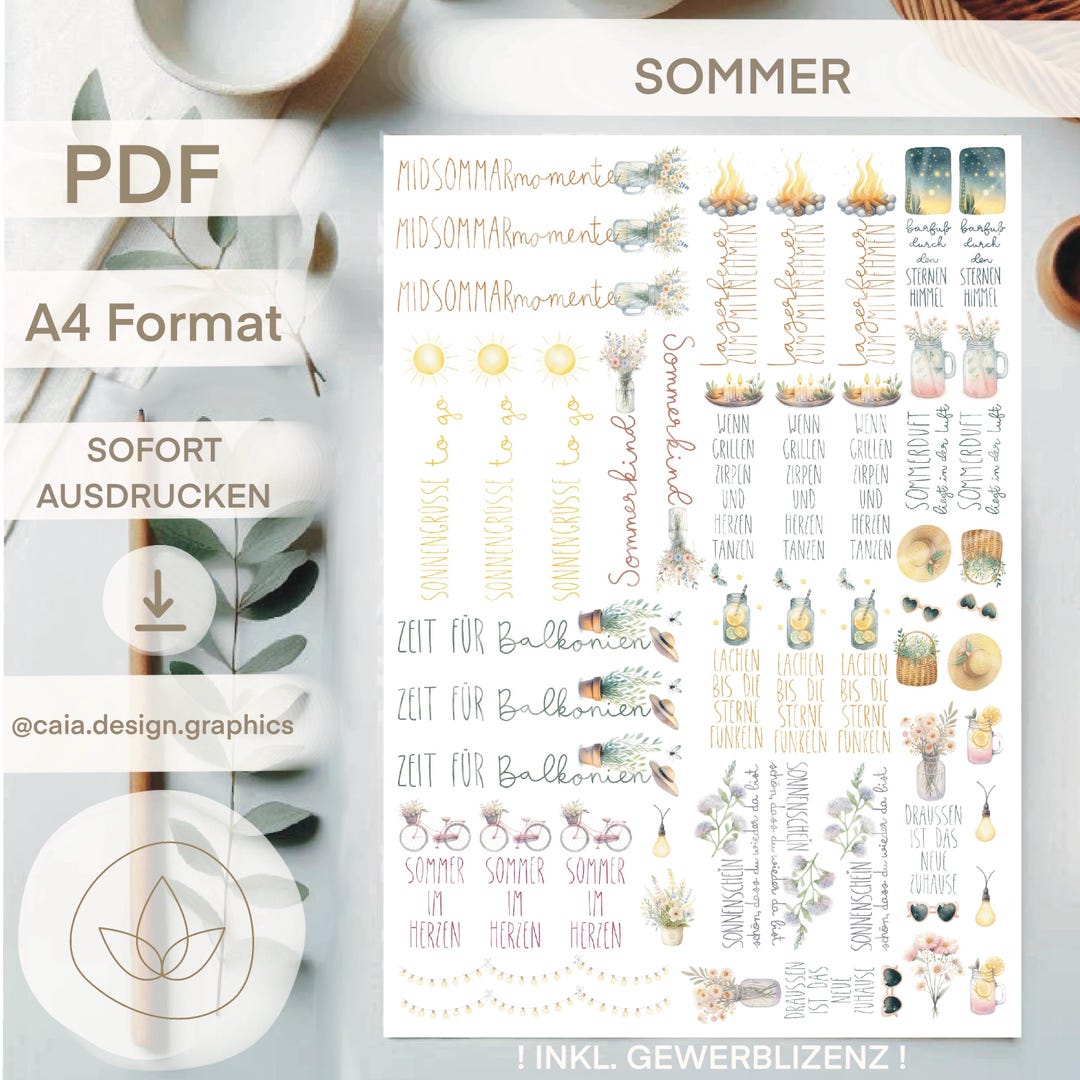 PDF | CANDLE FILE | SUMMER Digital File for Waterslide Printing Summer ...