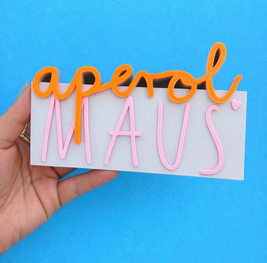 3MF | 3D | APEROL MOUSE Spritz Drink Girls' Night Out Gift Idea ...