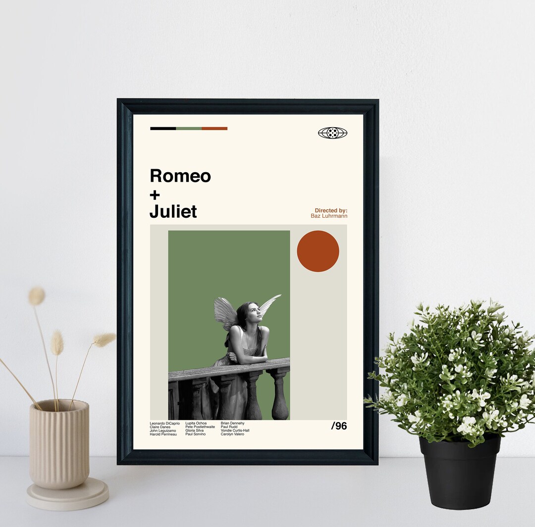 Romeo Juliet Poster Romeo Movie Juliet Retro Vintage - Etsy