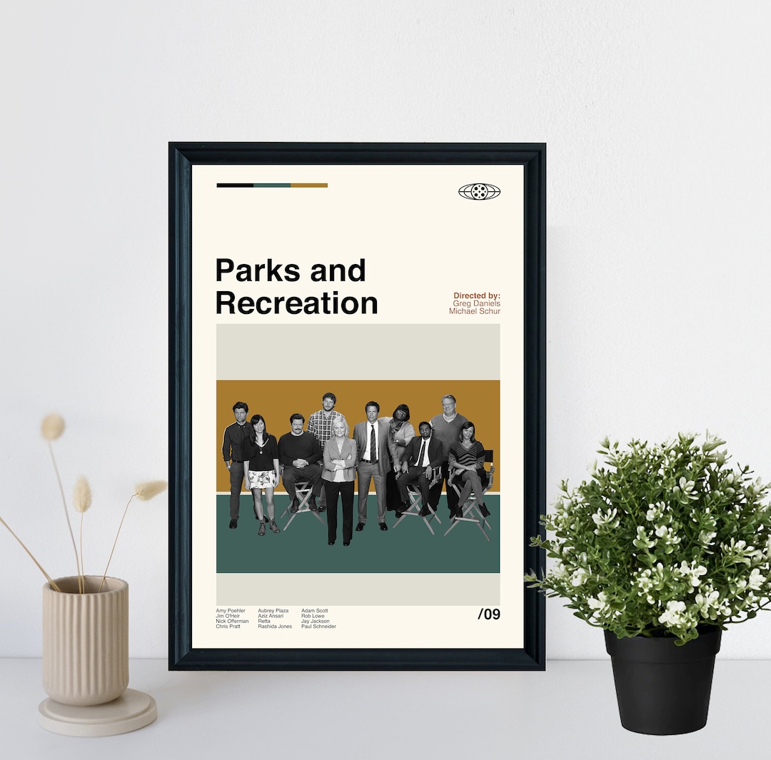 Parks and Recreation Poster Parks Poster Recreation Retro - Etsy