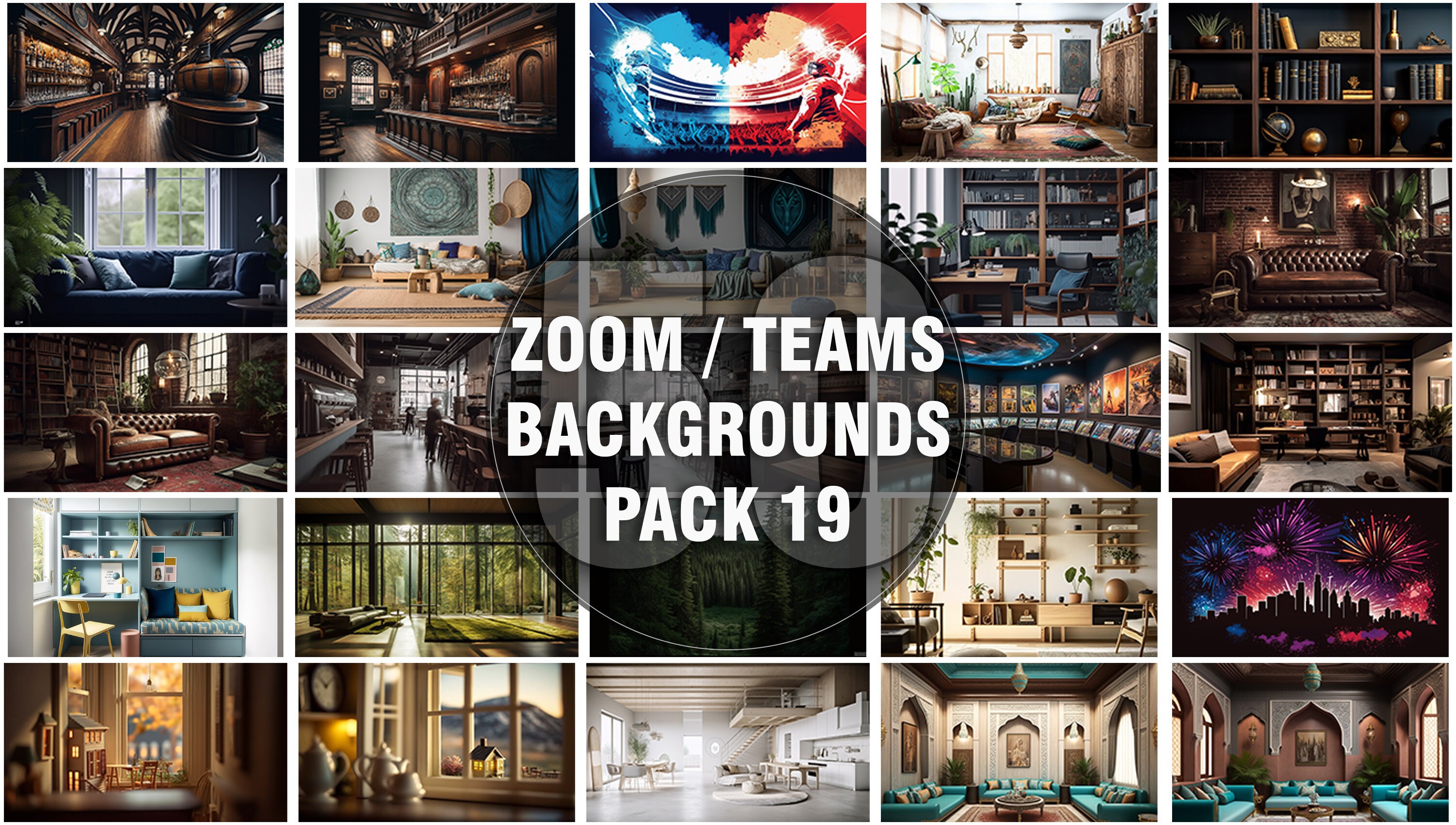 50 Zoom and Microsoft Teams Backgrounds Meetings - Etsy