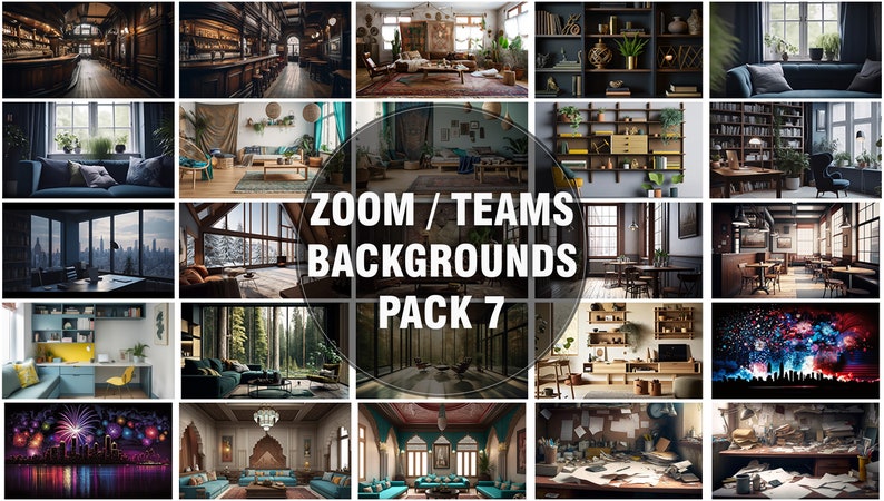 50 Zoom and Microsoft Teams Backgrounds Meetings - Etsy