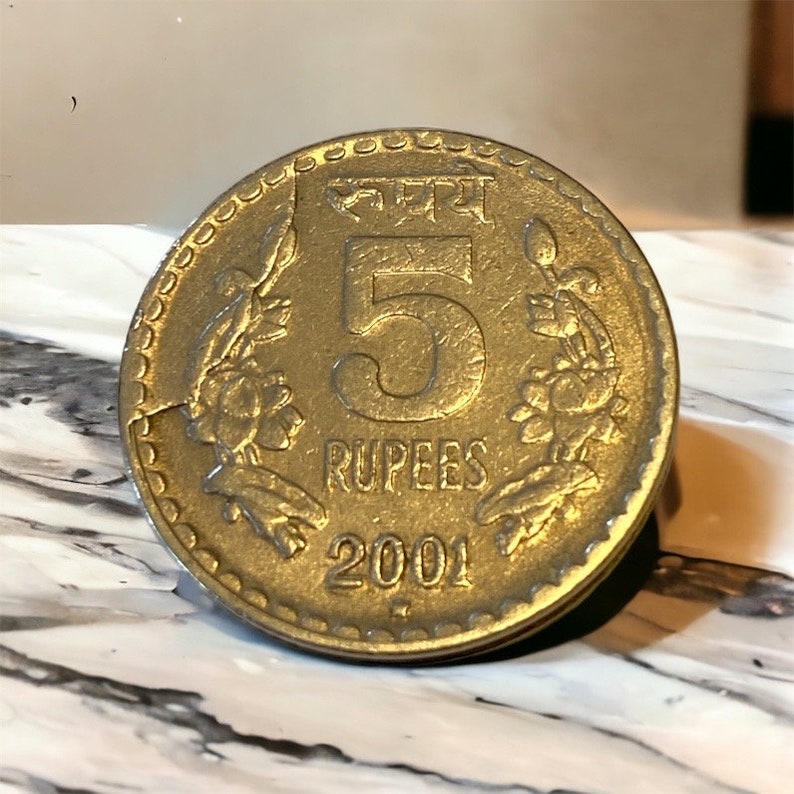 India 2001 5 Rupees Unreal Quality Most Detailed Coin I Have - Etsy