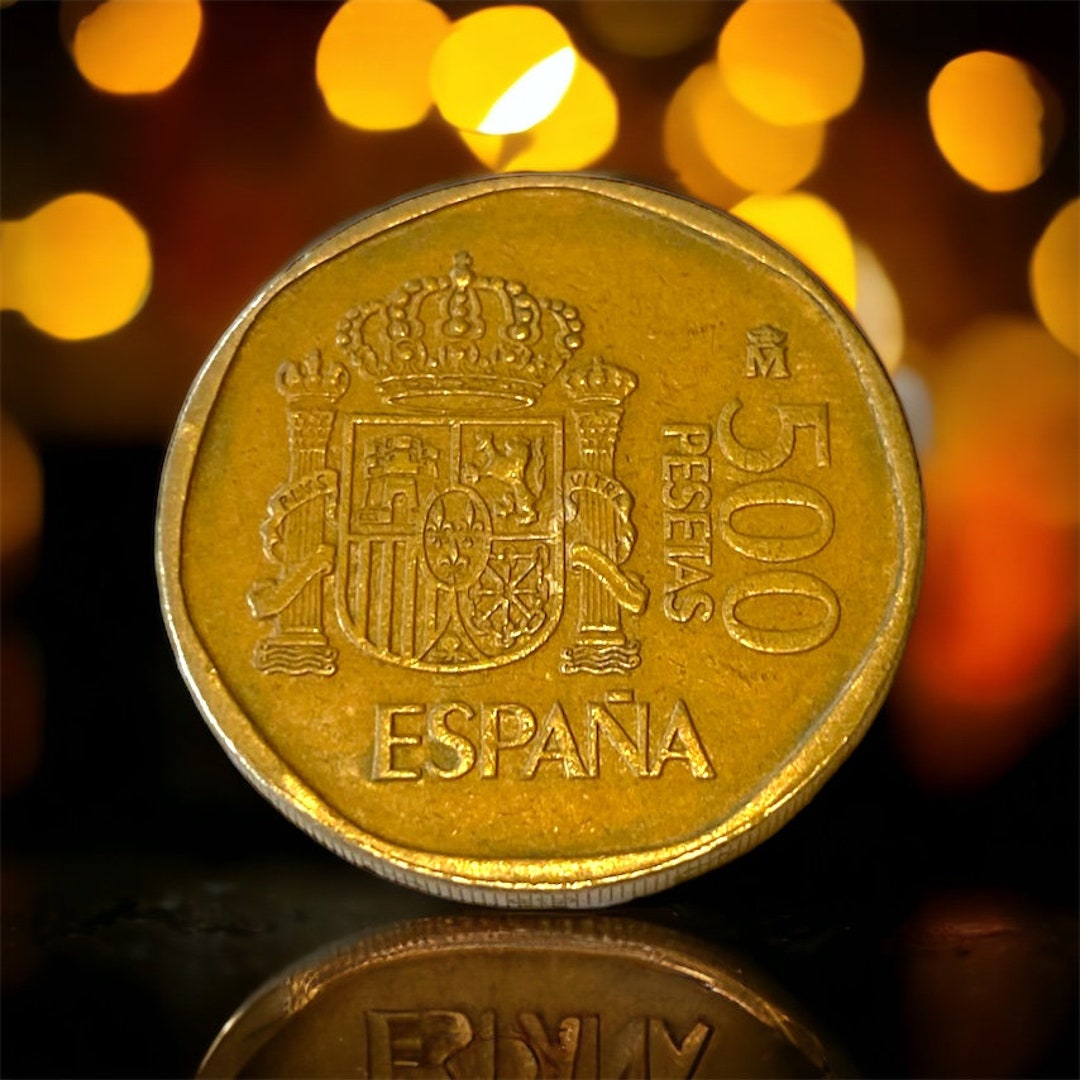 Shiny Gold Spanish 1987 500 Pesetas Very Rare and the Value of the Coin ...