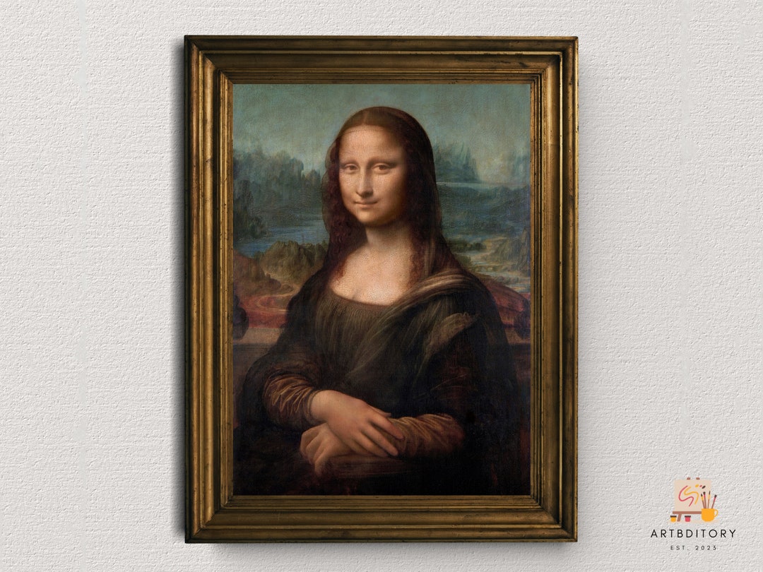 Mona Lisa Vintage Art Print, Da Vinci Famous Painting (digital Download) - Etsy
