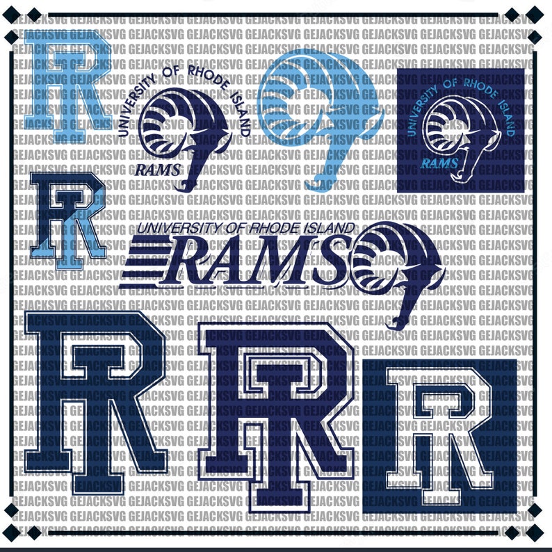 Rhode Island University SVG, Rams SVG, Game Day, RI, Football ...