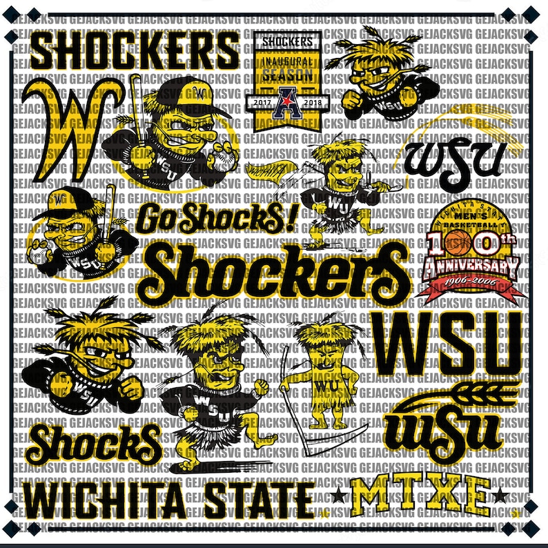 Wichita State University SVG Shockers SVG Game Day - Etsy