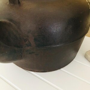 Antique Cast Iron Kettle, Heavy Metal Tea Pot, Kettle Large Cast Iron ...