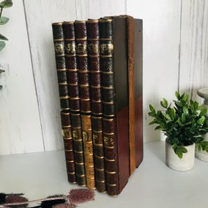 Vintage CD Storage, Hidden Book Storage, Wood Storage Box, Faux Leather ...