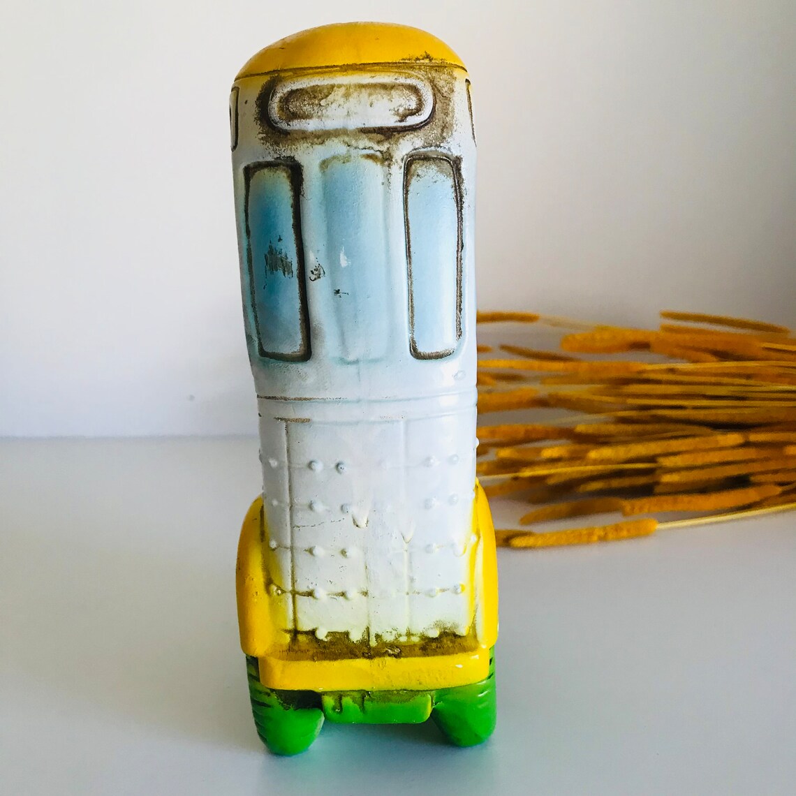 Vintage Japan Coin Bank, Vintage Ceramic School Bus Bank, Chalkware ...