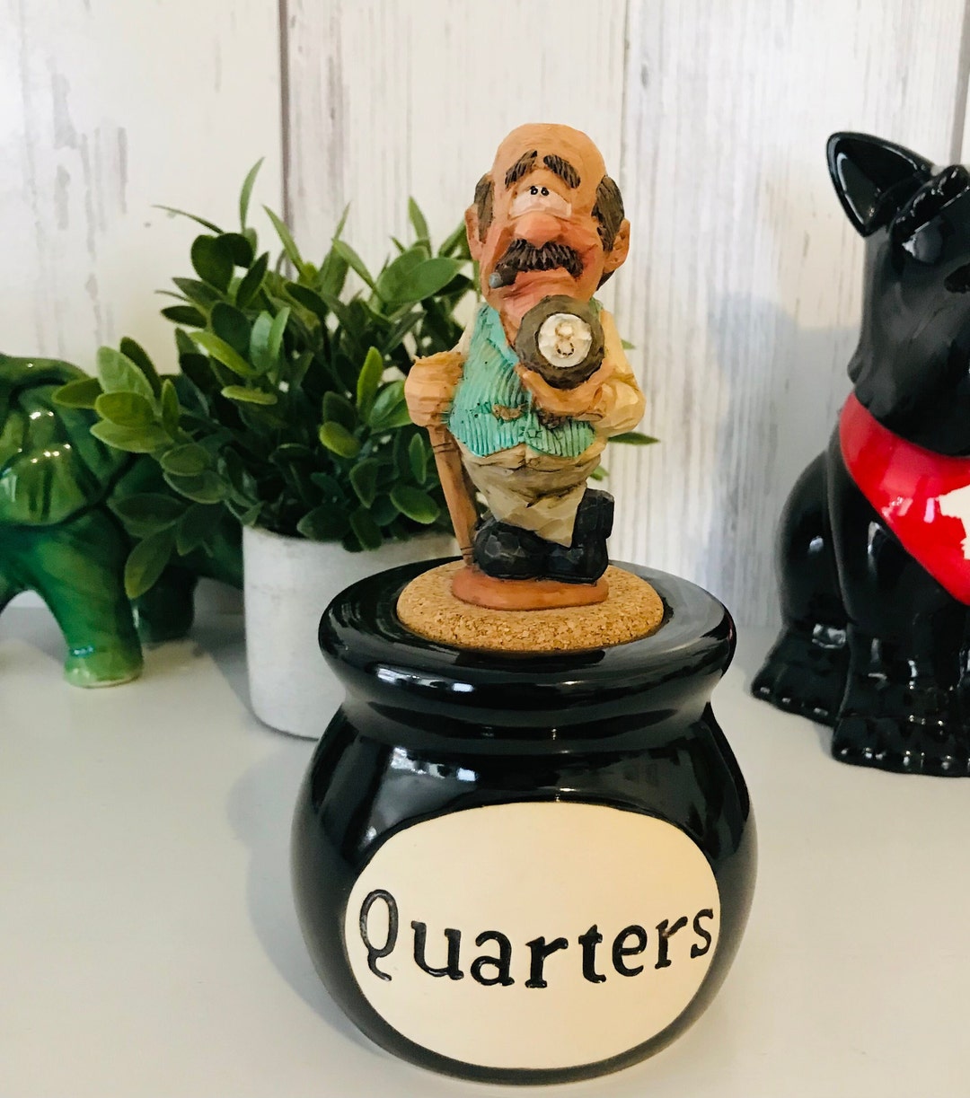 Chris Hammack Carving, Vintage Ceramic Jar, Chris Hammack Figurine ...