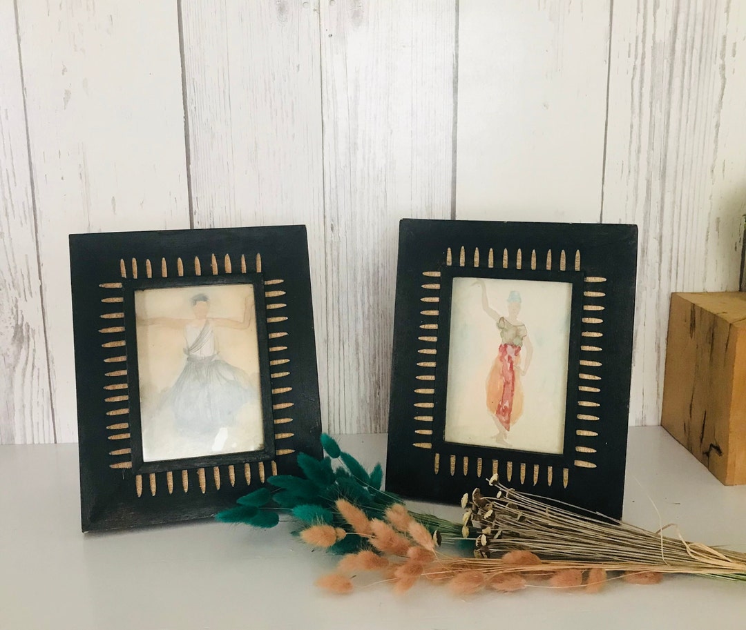 Cambodian Dancer Frames, Auguste Rodin Offset Lithograph Framed ...